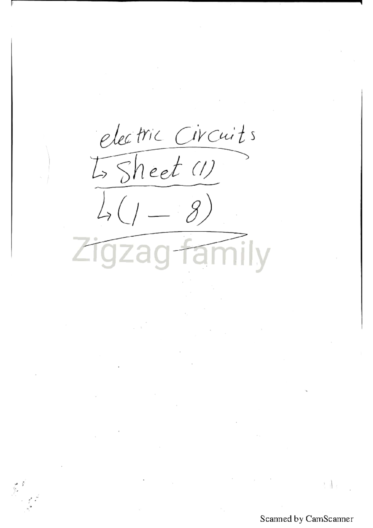 2 Circuits Sheet 1 Eng A Electronic Circuits Studocu