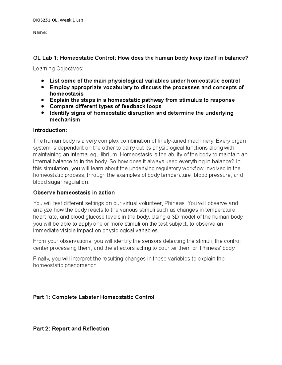 Week 1 Final LABS BIOS251 Online Labs Week 1 Homeostasis Lab (1)-1 ...