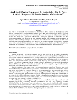 Enhancing The Students’ Speaking Skill Through Peer and Self Assessment Method - ENGL105 - Studocu
