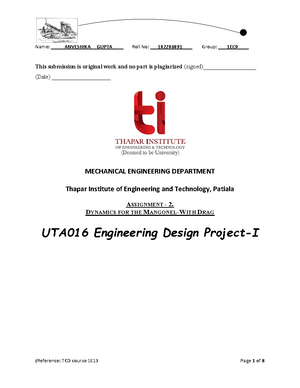 Anveshika 4 - Practical report files - This submission is original work and no part is ...