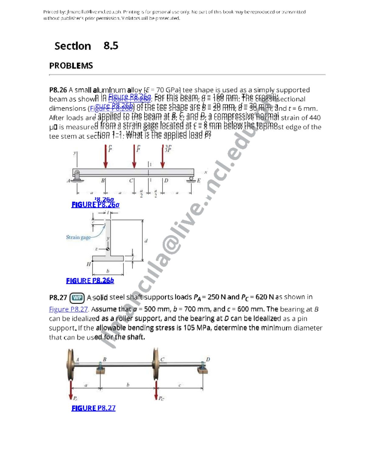 ME101-1P Bending Problems part 2 - Material Science and Engineering for Mechanical Engineers ...