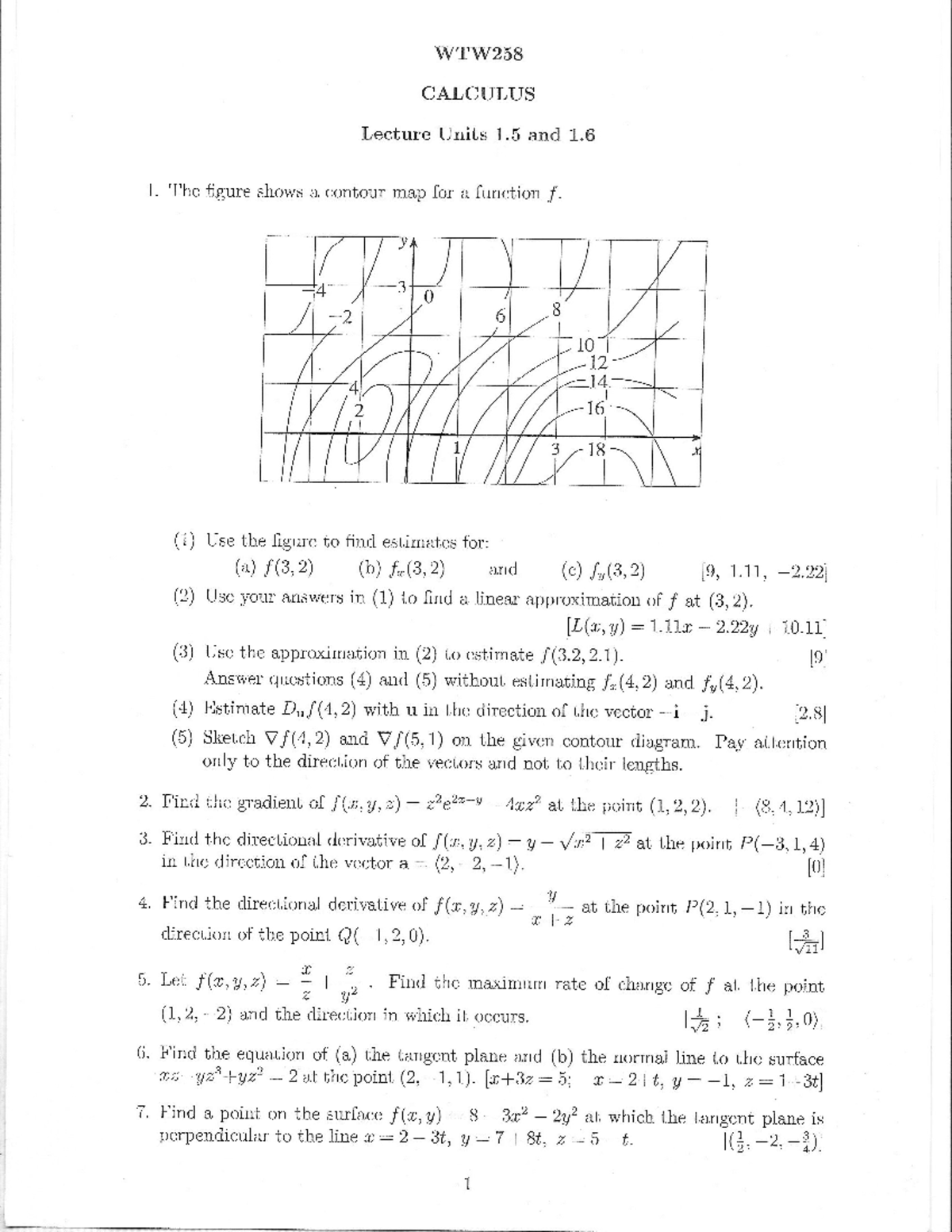 LU 1.5 and 1 - WTW 258 - Studocu