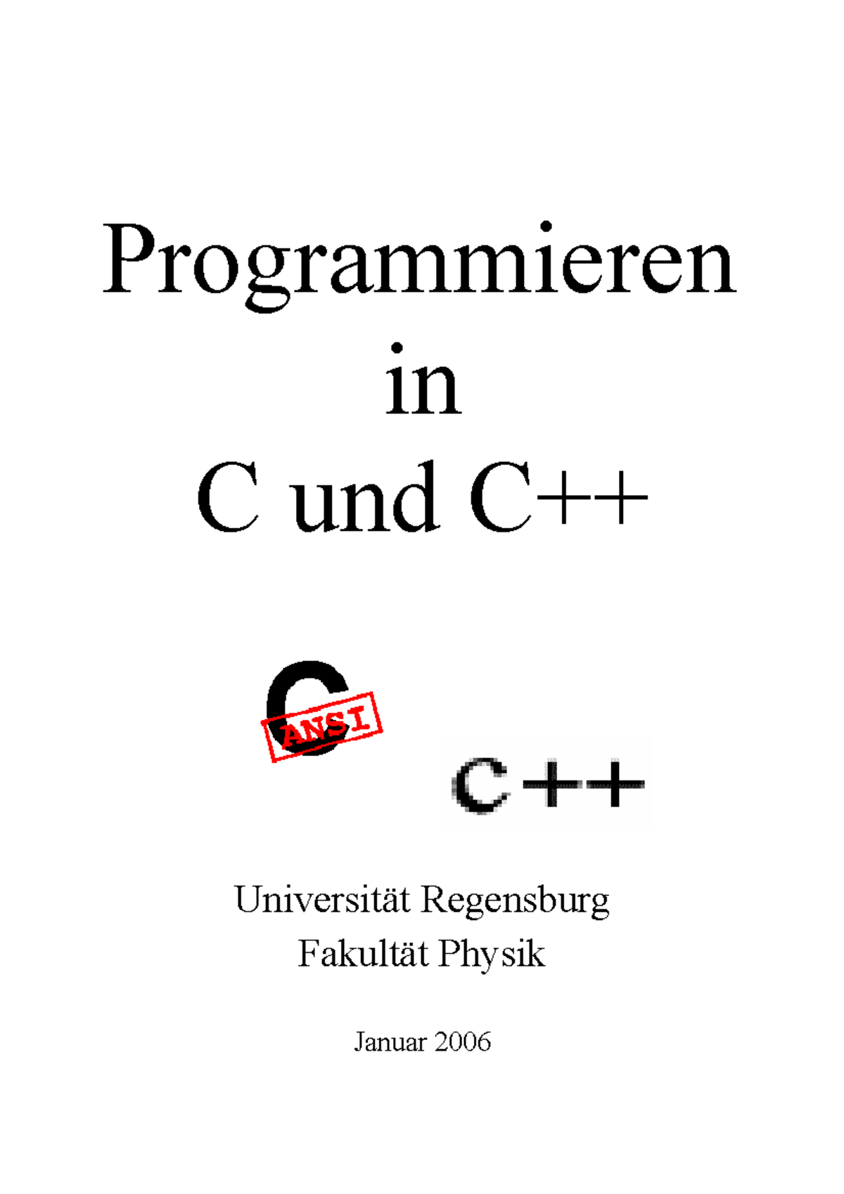 Ausgabe 03 C Skript - Zusammenfassung Informatik - Programmieren in C ...