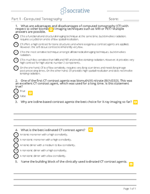 Quiz part1 CT Example Tasks - Part 1 - Computed Tomography Score: 1 ...