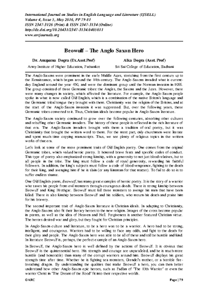 Beowulf 2 - novel - Introduction to English Literature By: Hayder ...