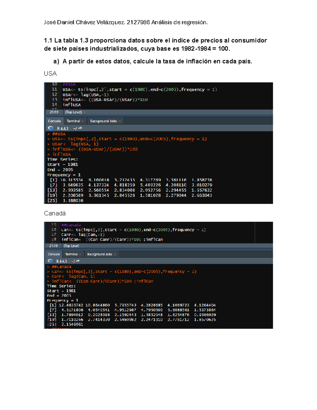 Practica de clase 210824 JDCV - 1 La tabla 1 proporciona datos sobre el ...