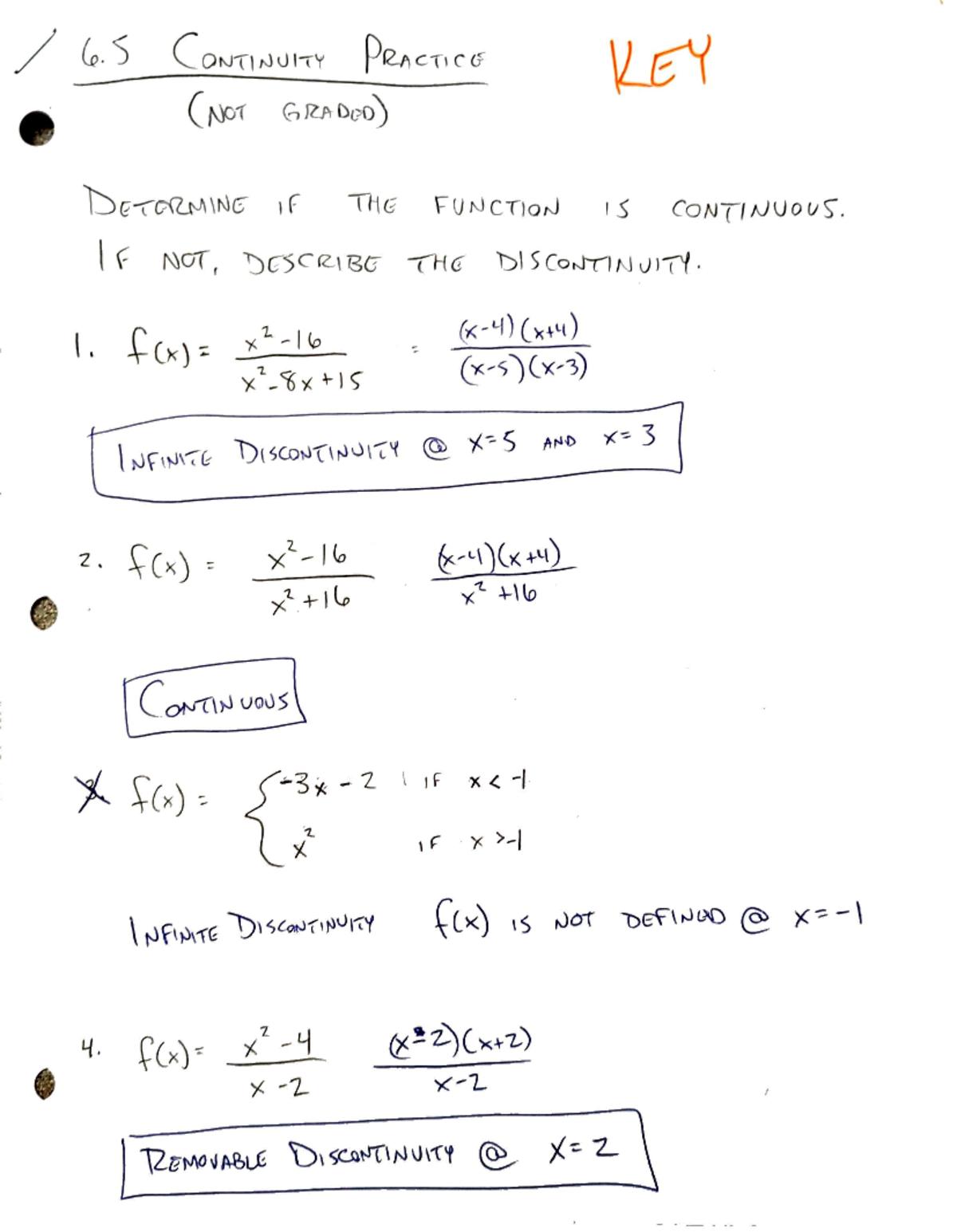 6.5 Continuity Practice - HIST1024 - Studocu