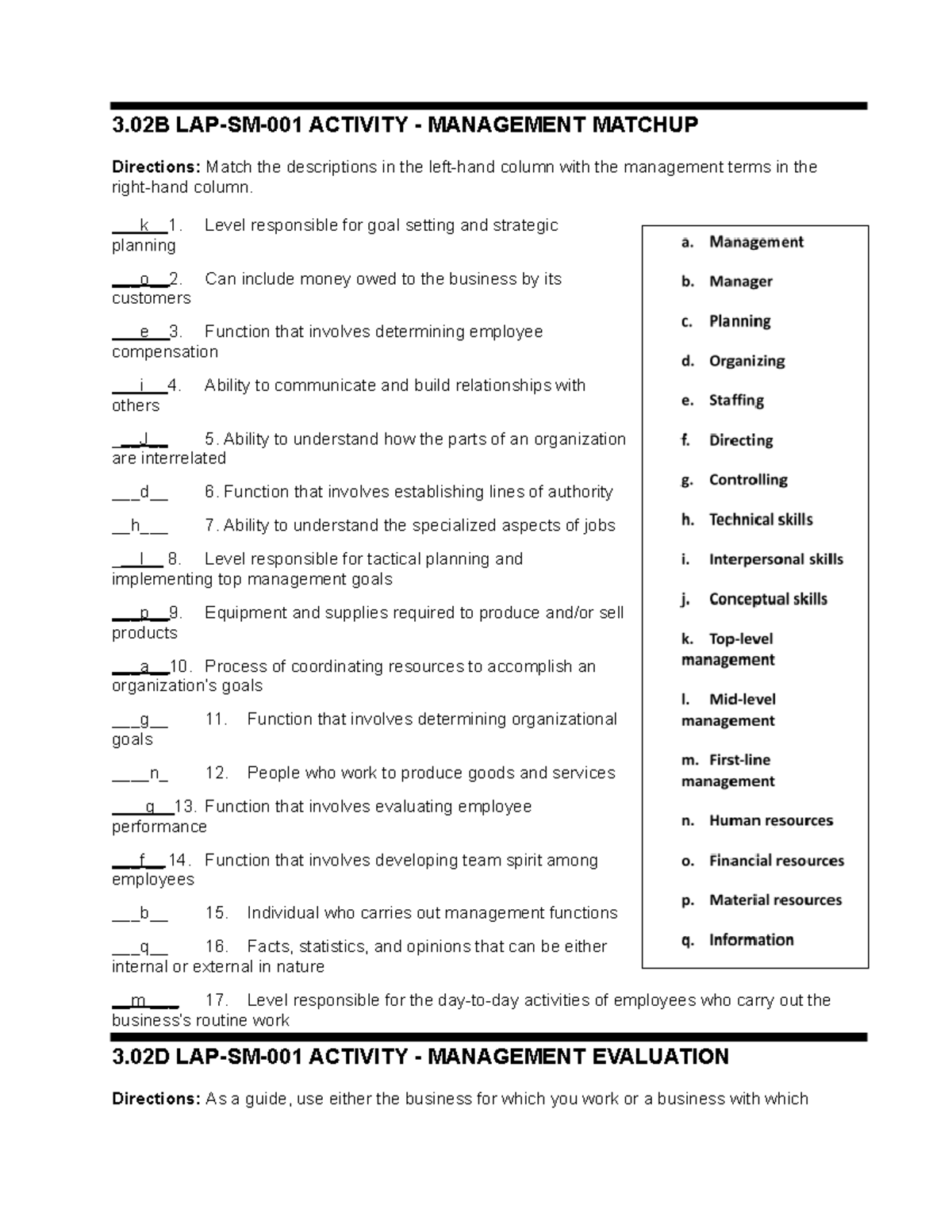 Copy of 3.02 - Manage This- Classwork Activities - 3 LAP-SM-001 ...