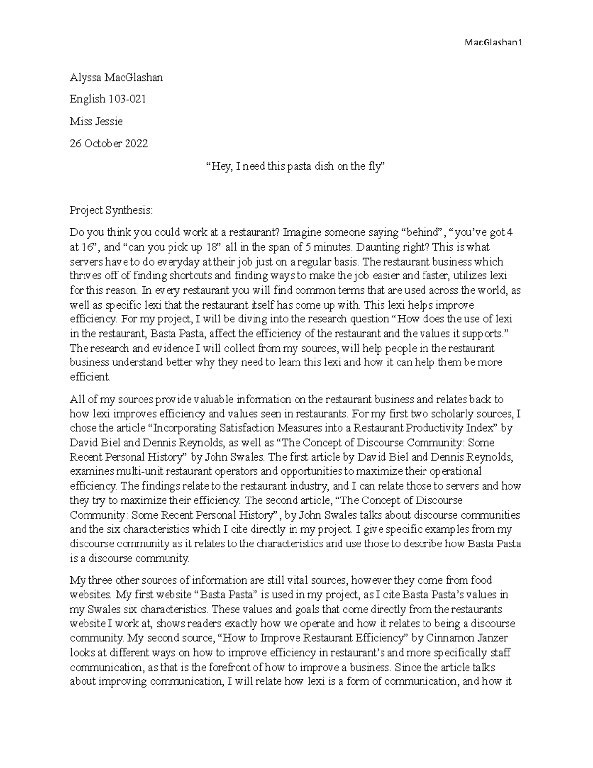 Annotated Bibliography Portfolio (citations and annotations) - Alyssa ...