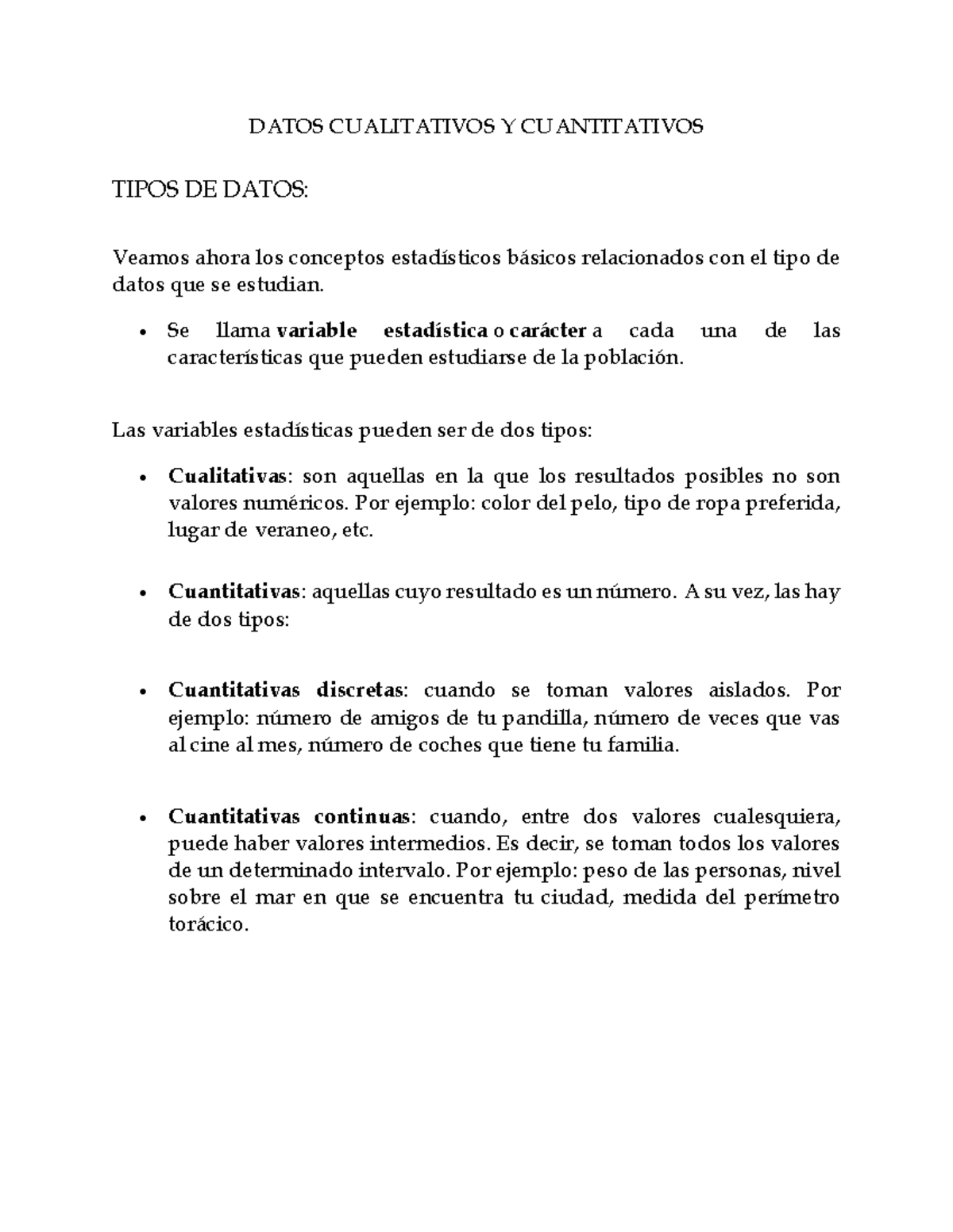Datos Cualitativos Y Cuantitativos - DATOS CUALITATIVOS Y CUANTITATIVOS TIPOS DE DATOS: Veamos ...