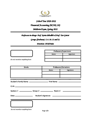 Tut 3 fin acc - this is a tutorial of FA - G Questions 6. What is the ...