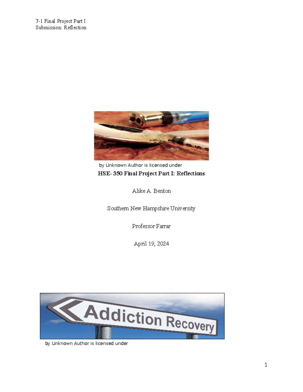 HSE 350 Final Project I Reflection - by Unknown Author is licensed under by Unknown Author is ...