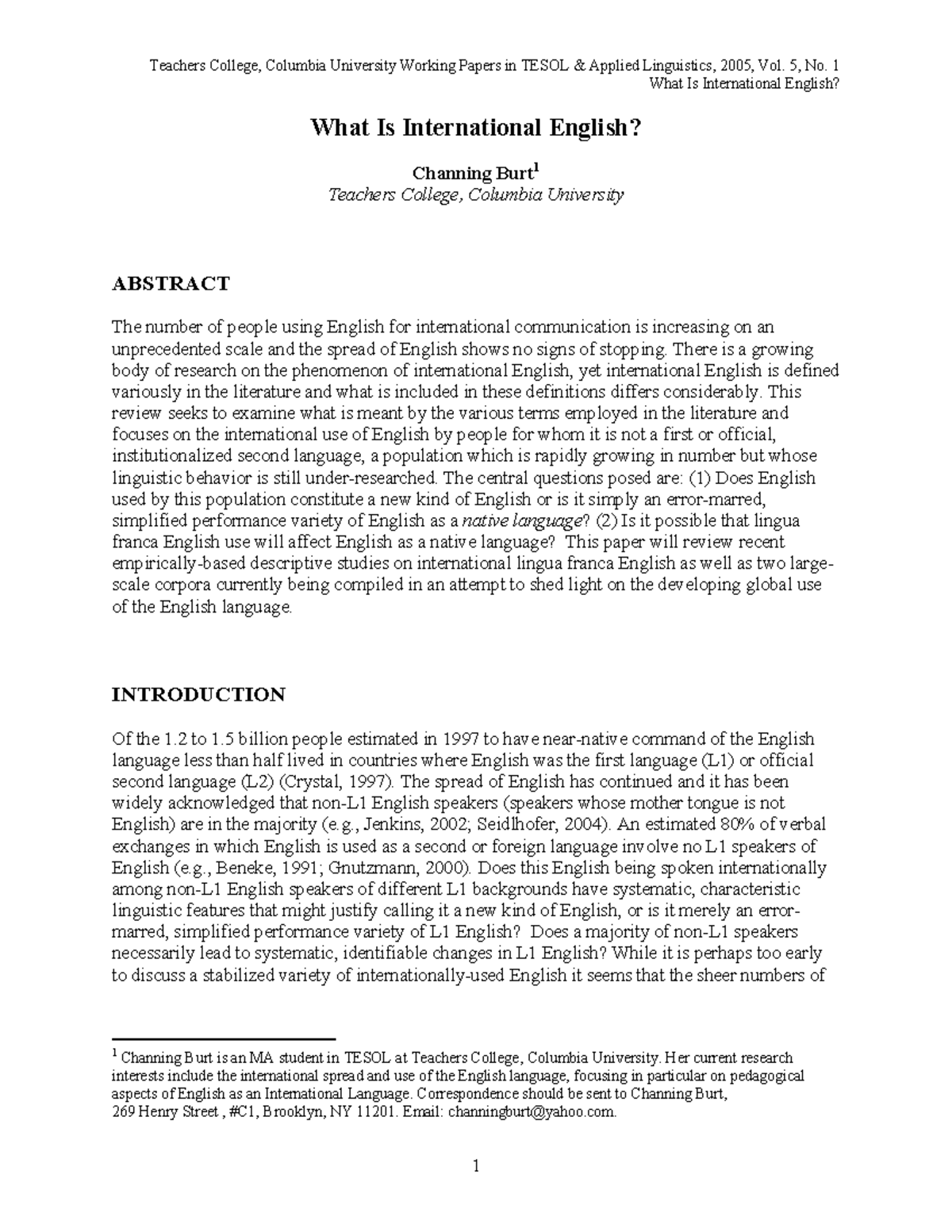 A Skeletal Introduction to English Grammar - What Is International ...