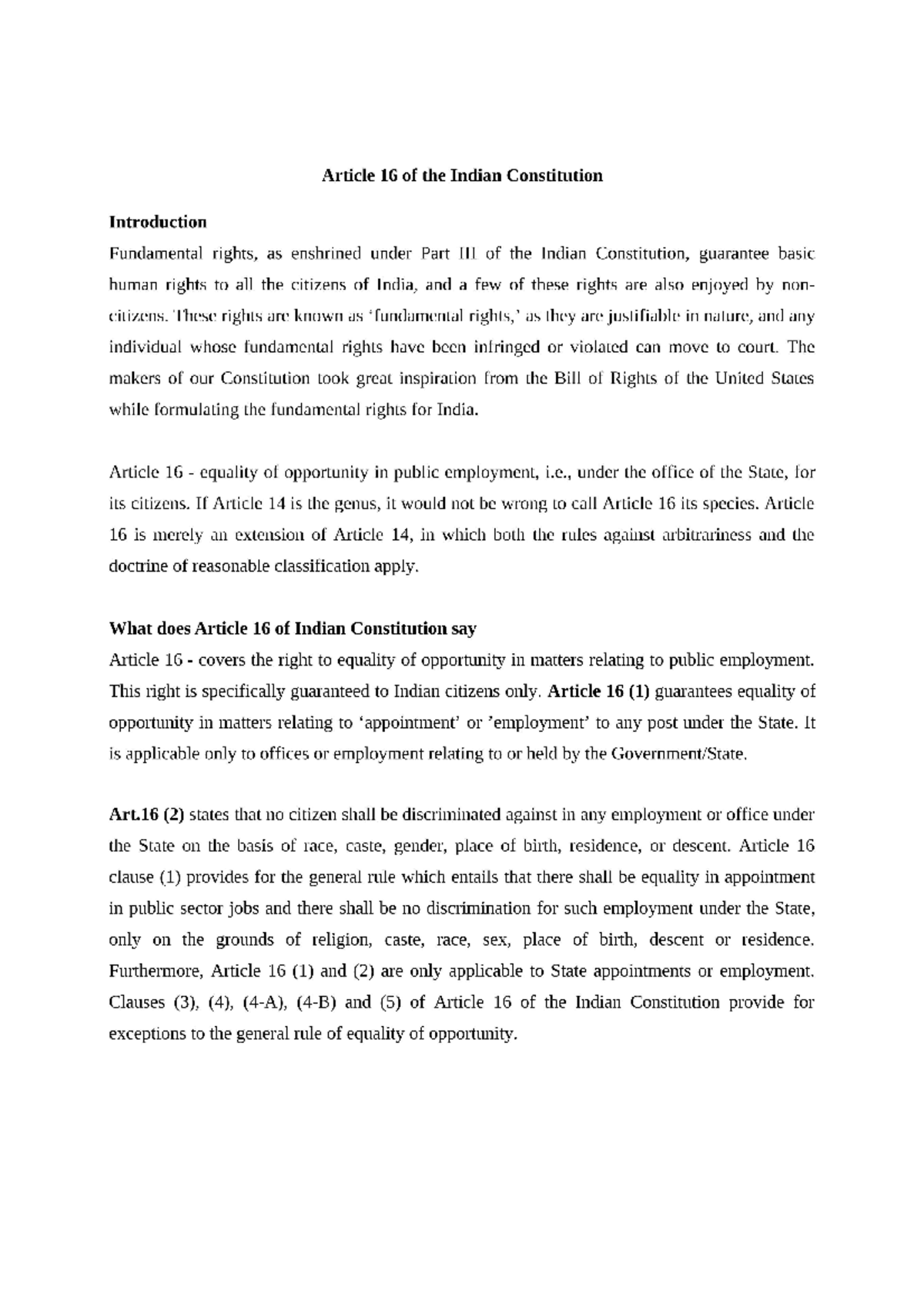 Articles - constitution law - Studocu