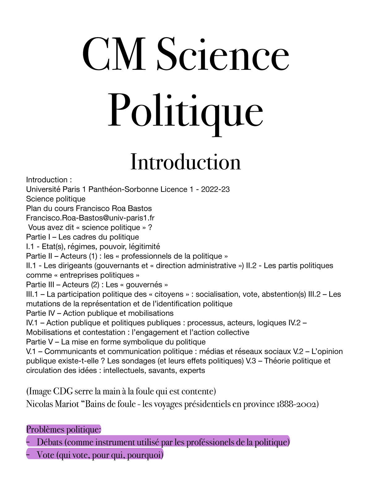 CM Science Politique Francisco Roa Bastos - CM Science Politique ...