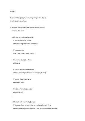 Studcou - Java Programming - Studocu