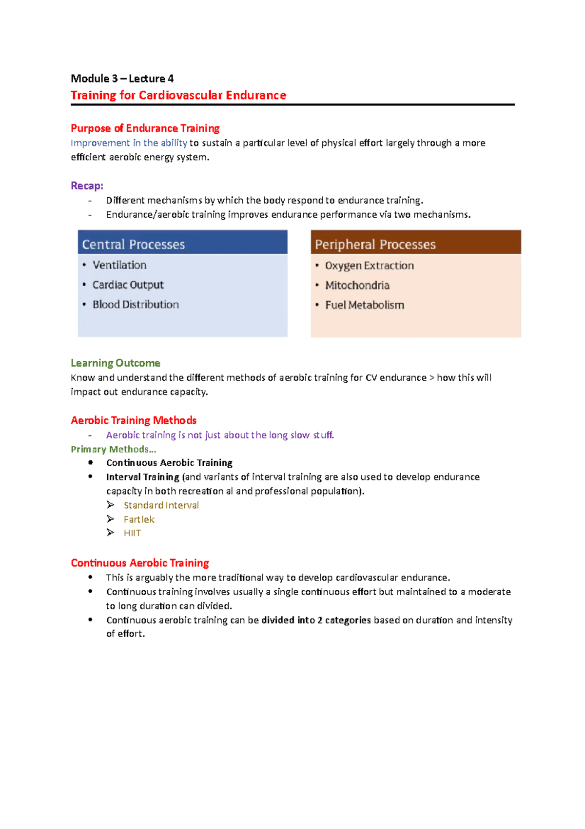 Module 3 Lect 4 Lecture Notes 4 Module 3 Lecture 4 Training For