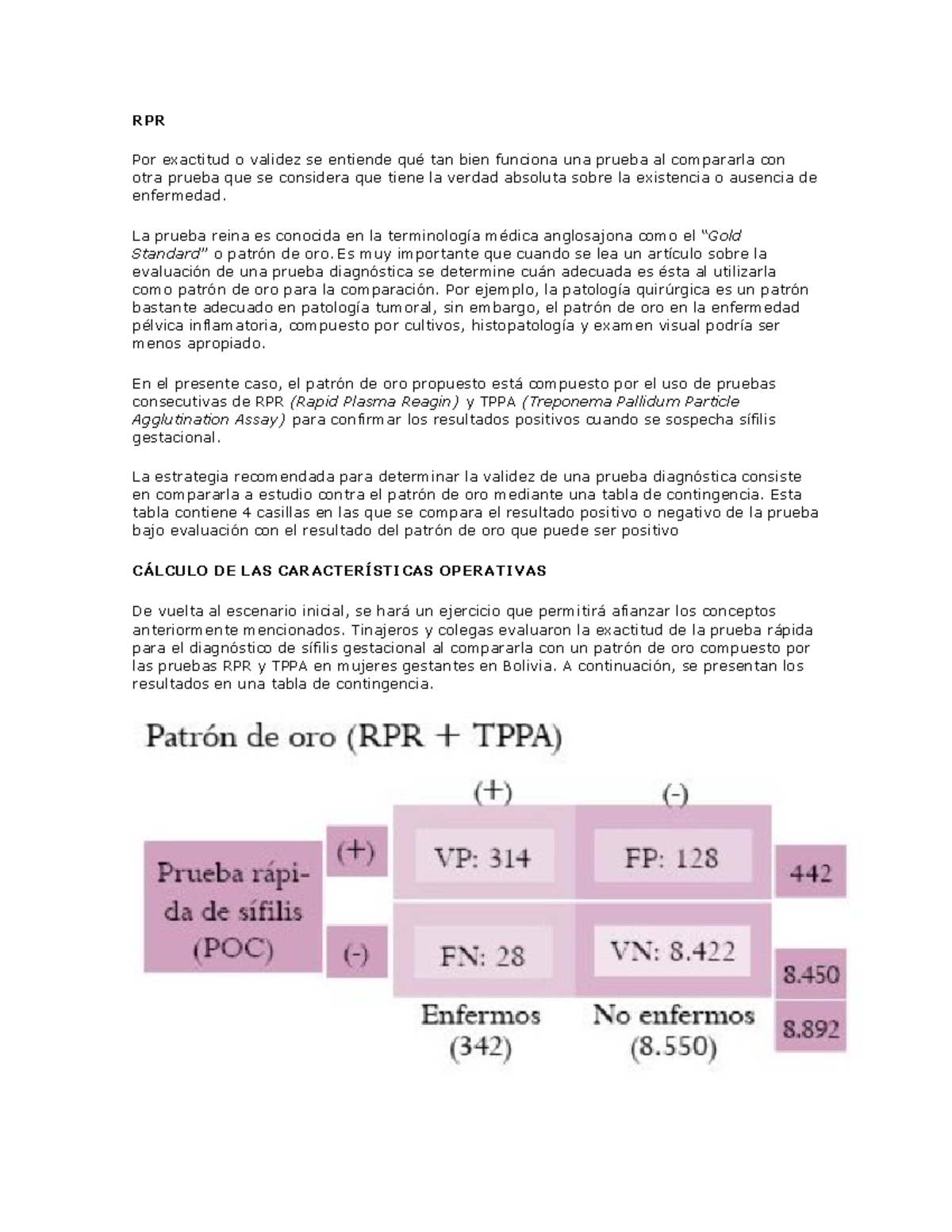 RPR - Practica - RPR Por exactitud o validez se entiende qué tan bien ...