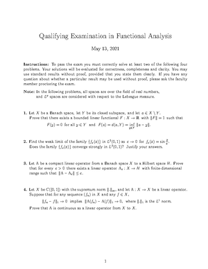2020 08 Functional Analysis - Qualifying Examination in Functional ...