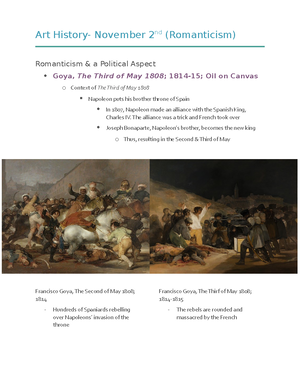 Romanticism in France - notes - Romanticism in France Romanticism ...