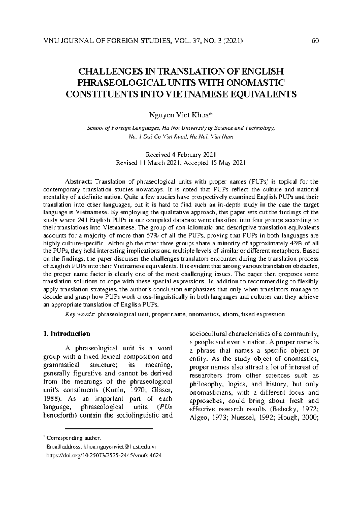 Challenges IN Translation OF English - CHALLENGES IN TRANSLATION OF ...