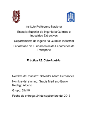 Practica No. 3 Número de Reynolds - TRANSPORTE PR¡CTICA 3 VERSION ADAPTADA DEL MANUAL DE PR ...