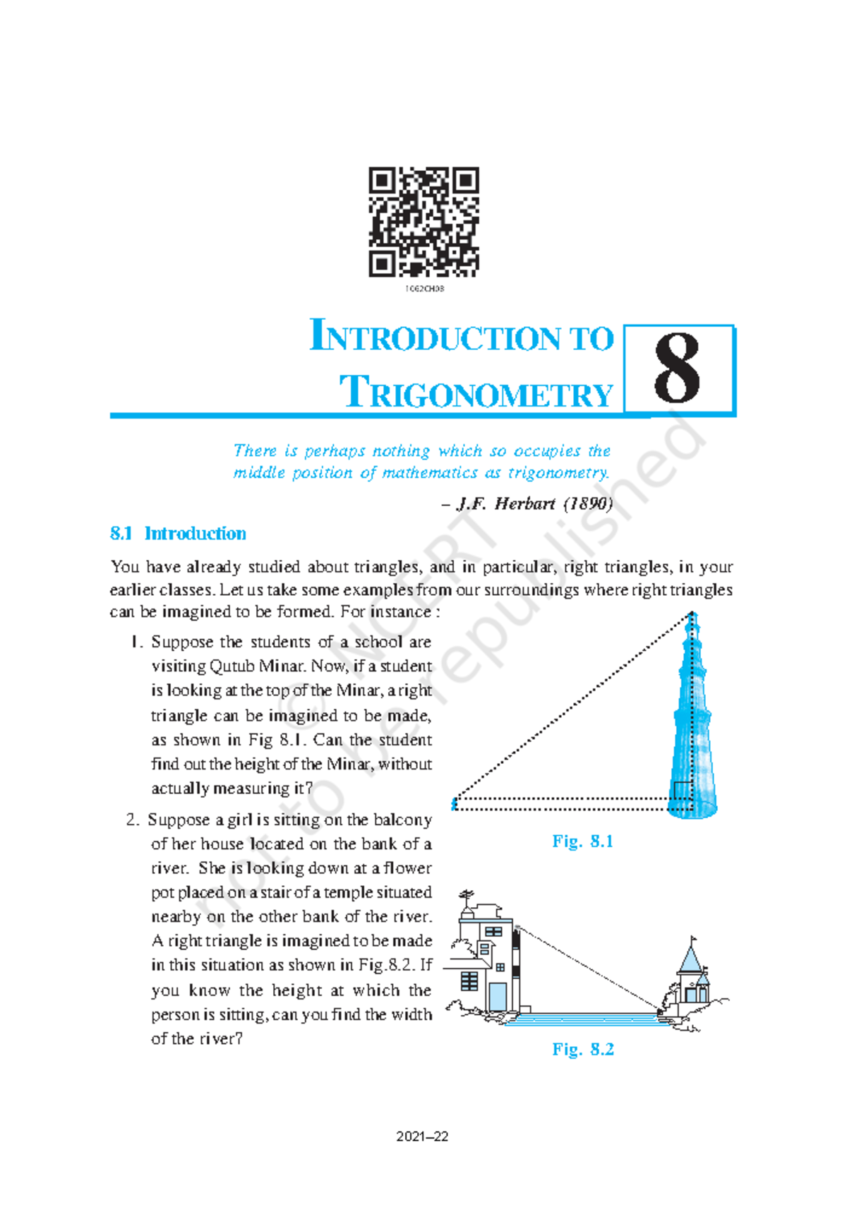 Chap 8 introduction to trigonometry - INTRODUCTION TO TRIGONOMETRY 173 ...
