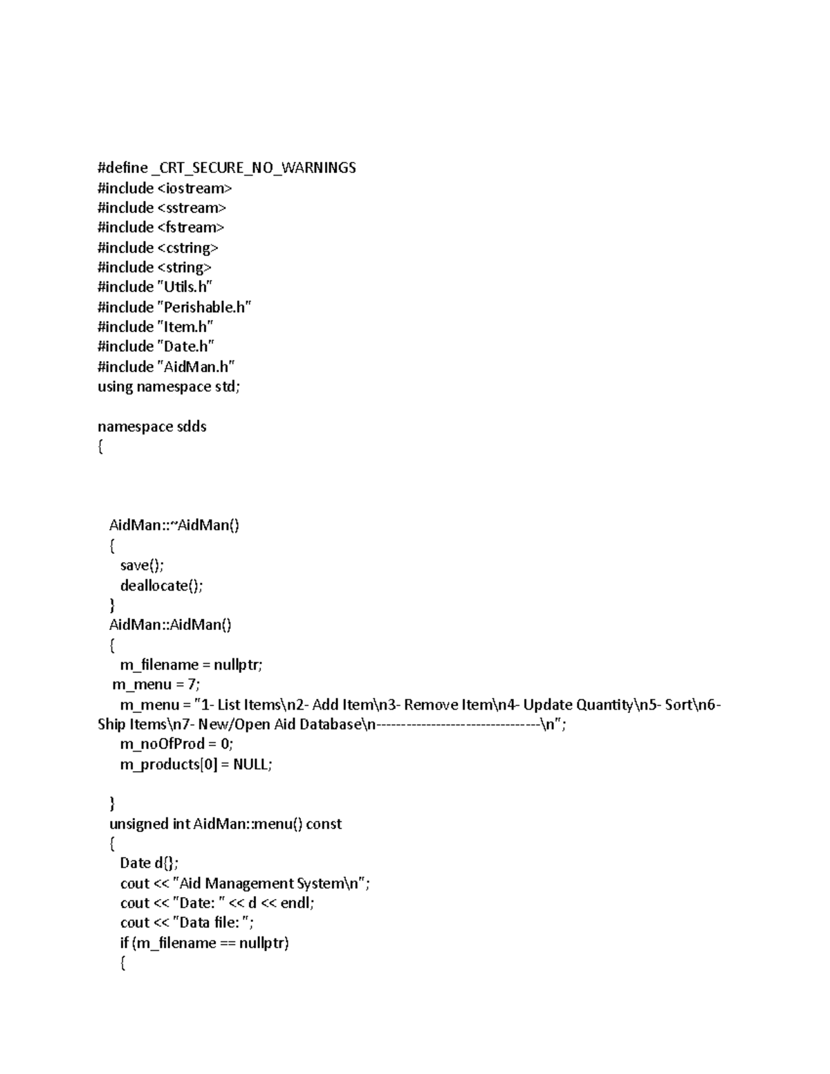 Workshop 10 Aidman Define Crt Secure No Warnings Include Include