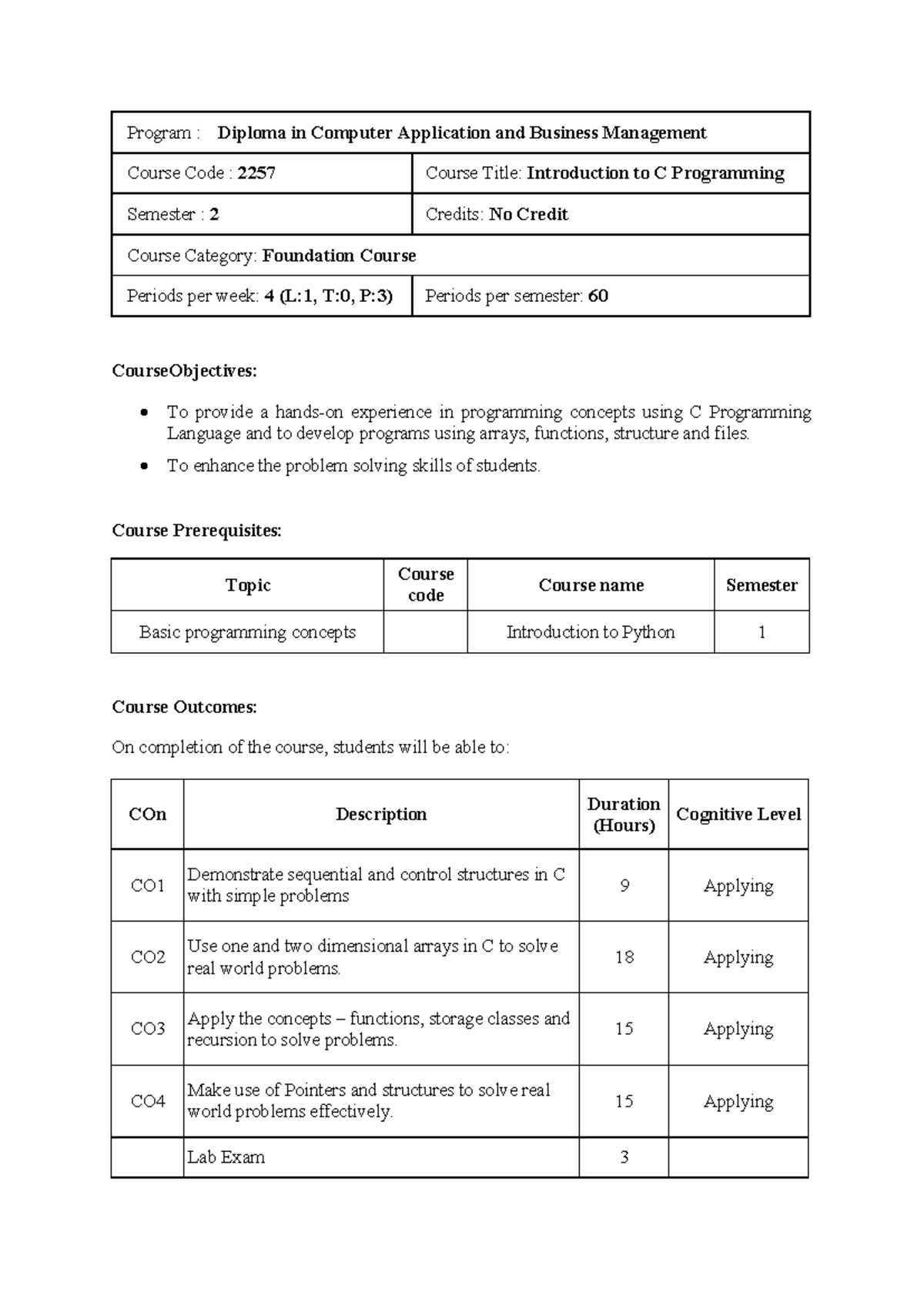 2257 - aaa - Program : Diploma in Computer Application and Business ...
