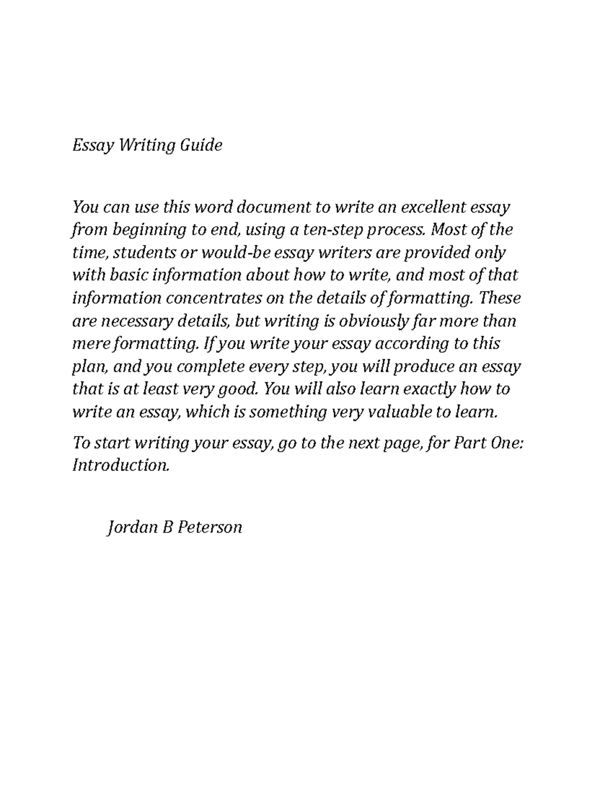 Essay Writing Guide - Most of the time, students or would-be essay ...