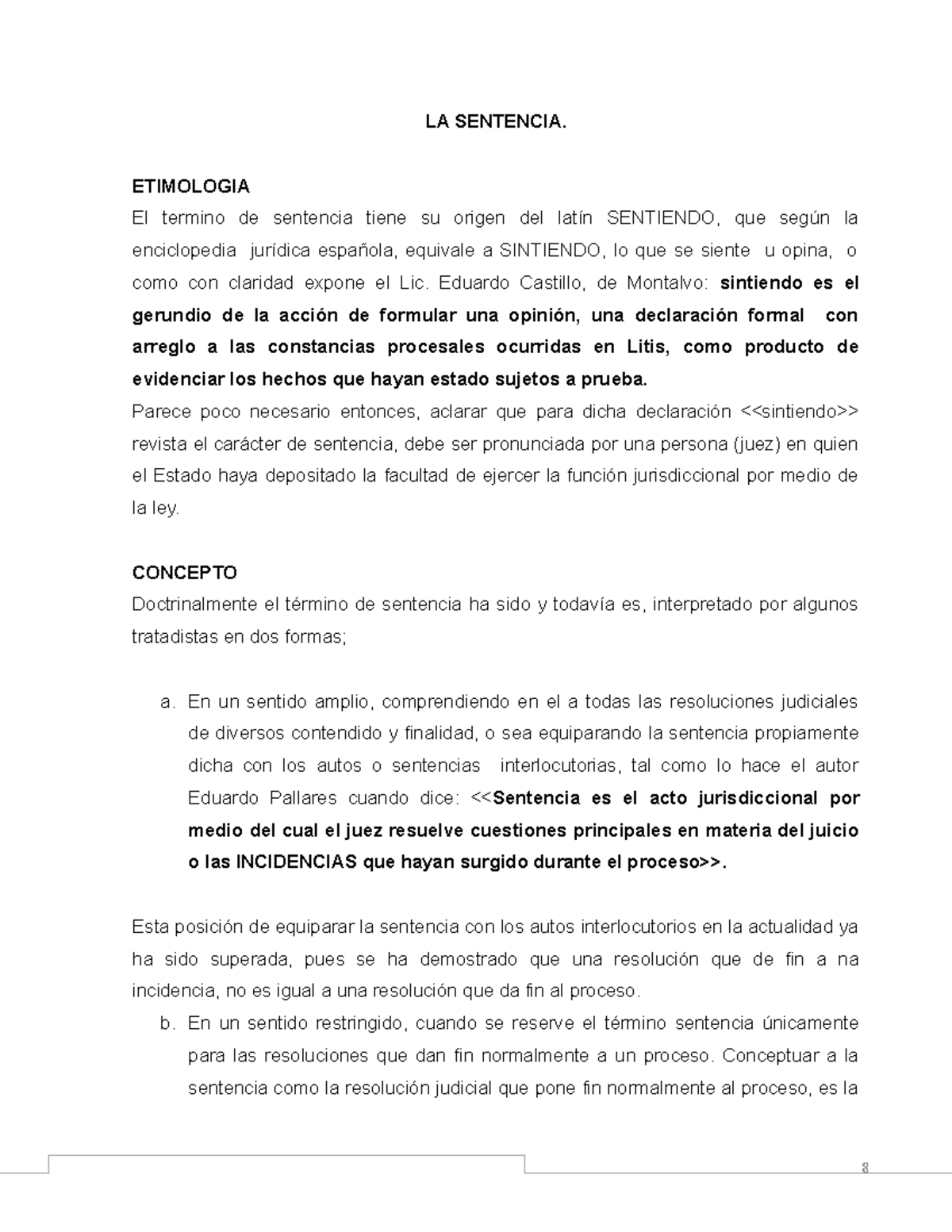 9. LA Sentencia - La sentecia penal - Derecho penal II - UMG - StuDocu