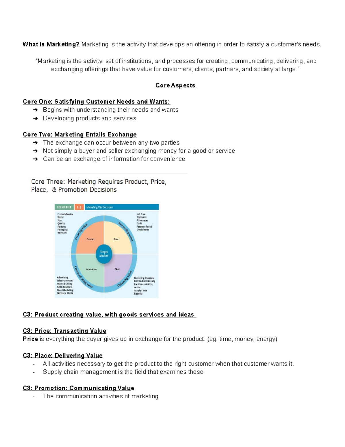 What is Marketing, and modules and worksheets - What is Marketing ...