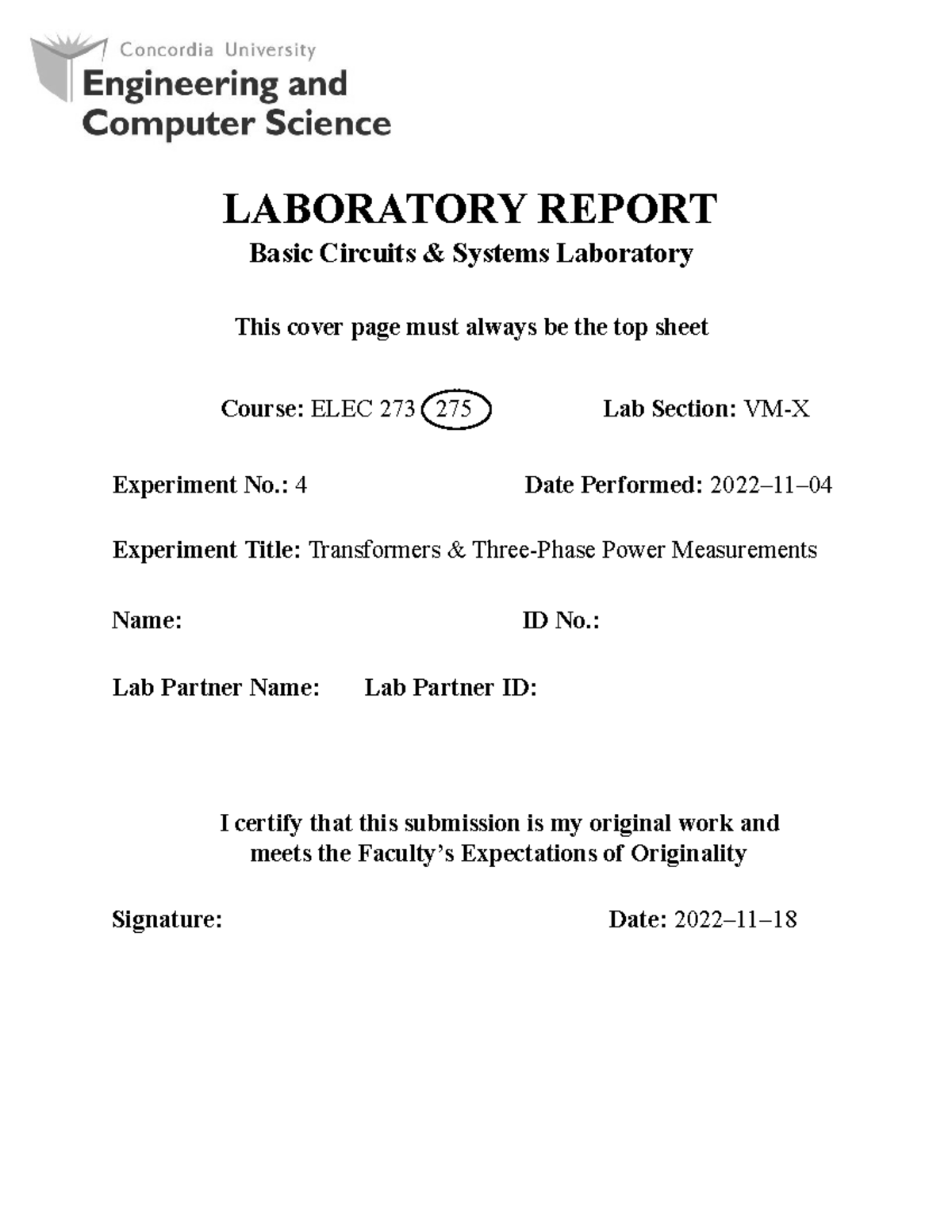 Lab Report 3 - LABORATORY REPORT Basic Circuits & Systems Laboratory ...