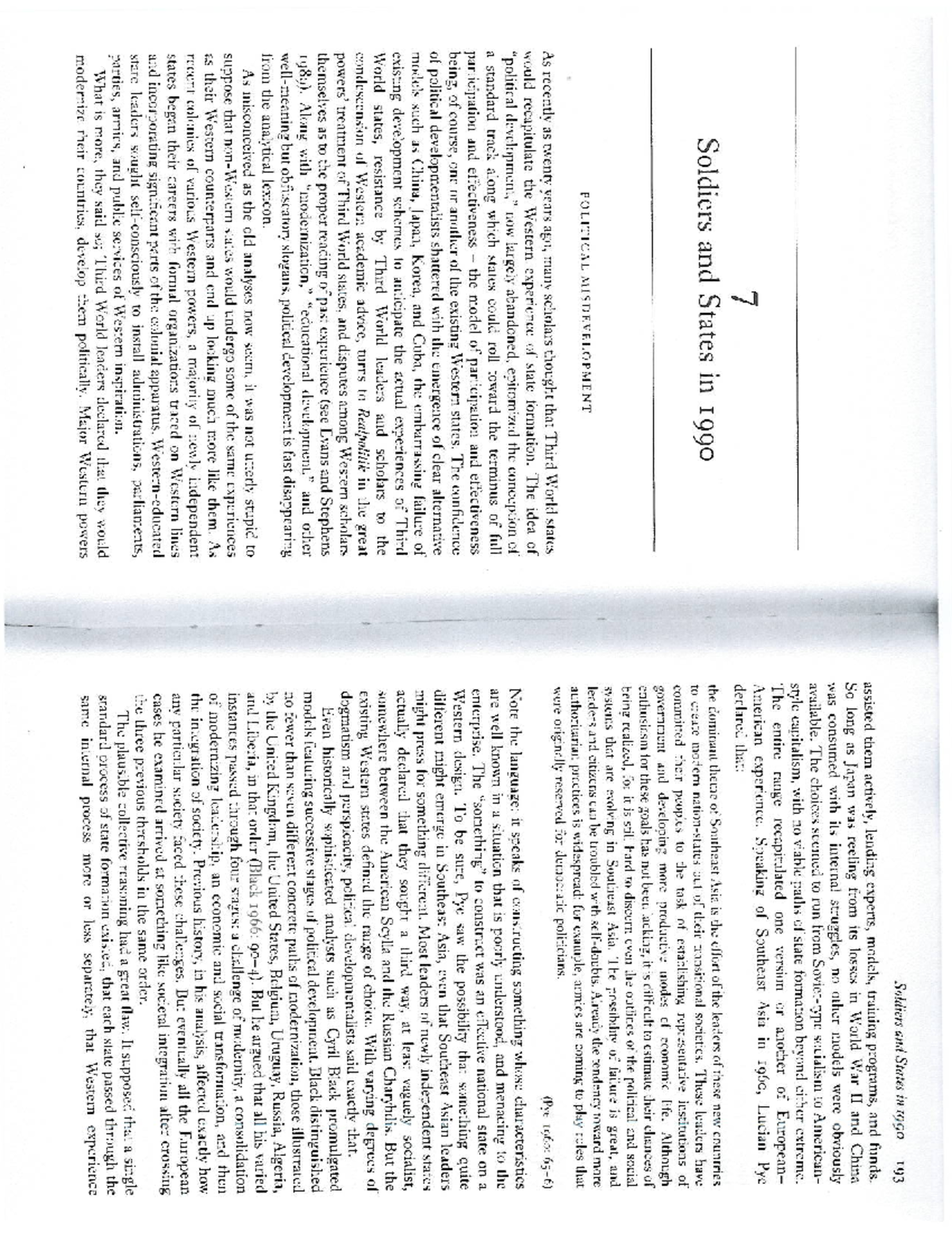 Charles Tilly- Soldiers and States in 1990 - POLI 109 - Studocu