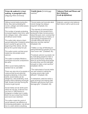 Writing Task 2-6 - Worksheet - I had a rhetorical situation where in ...