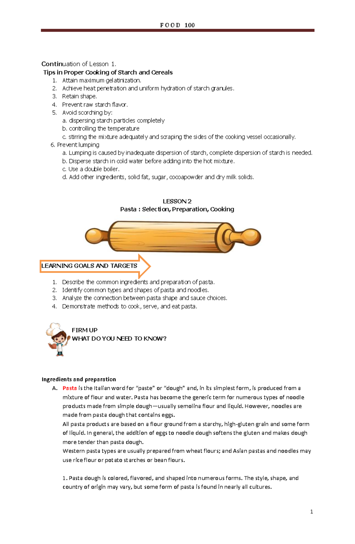 Sample/practice exam 8 June 2020, answers - Contin uation of Lesson 1 ...