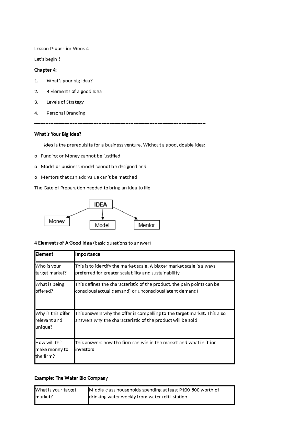 Ethics WEEK 4 Lesson - goodluck - Lesson Proper for Week 4 Let’s begin ...
