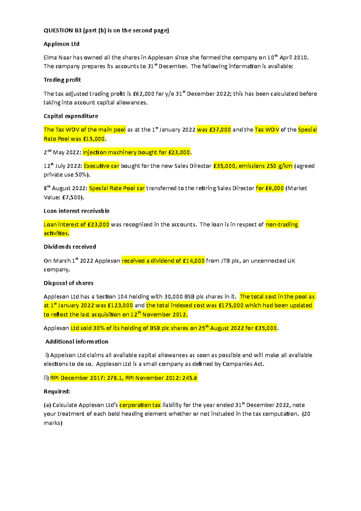 Jan 2020 Muscat Exam Question B3 (updated by Jo) - QUESTION B3 (part (b ...