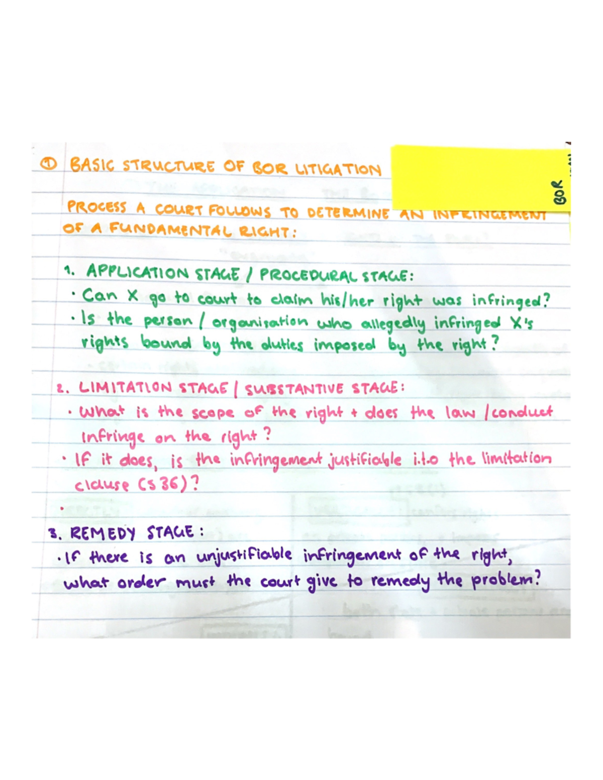 BOR Basics - notes - Studocu