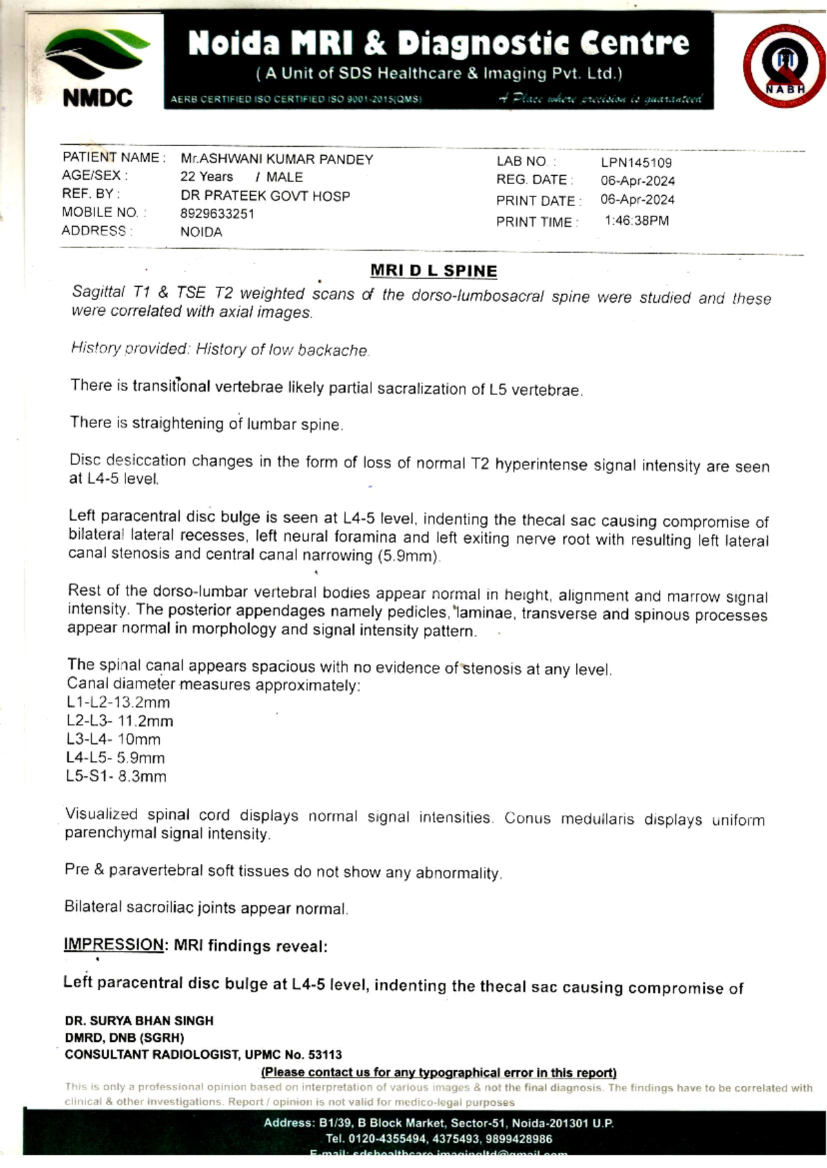 Ashwani MRI Reports - Marx life and rousseau life - B.A.(Hons.) Pol ...
