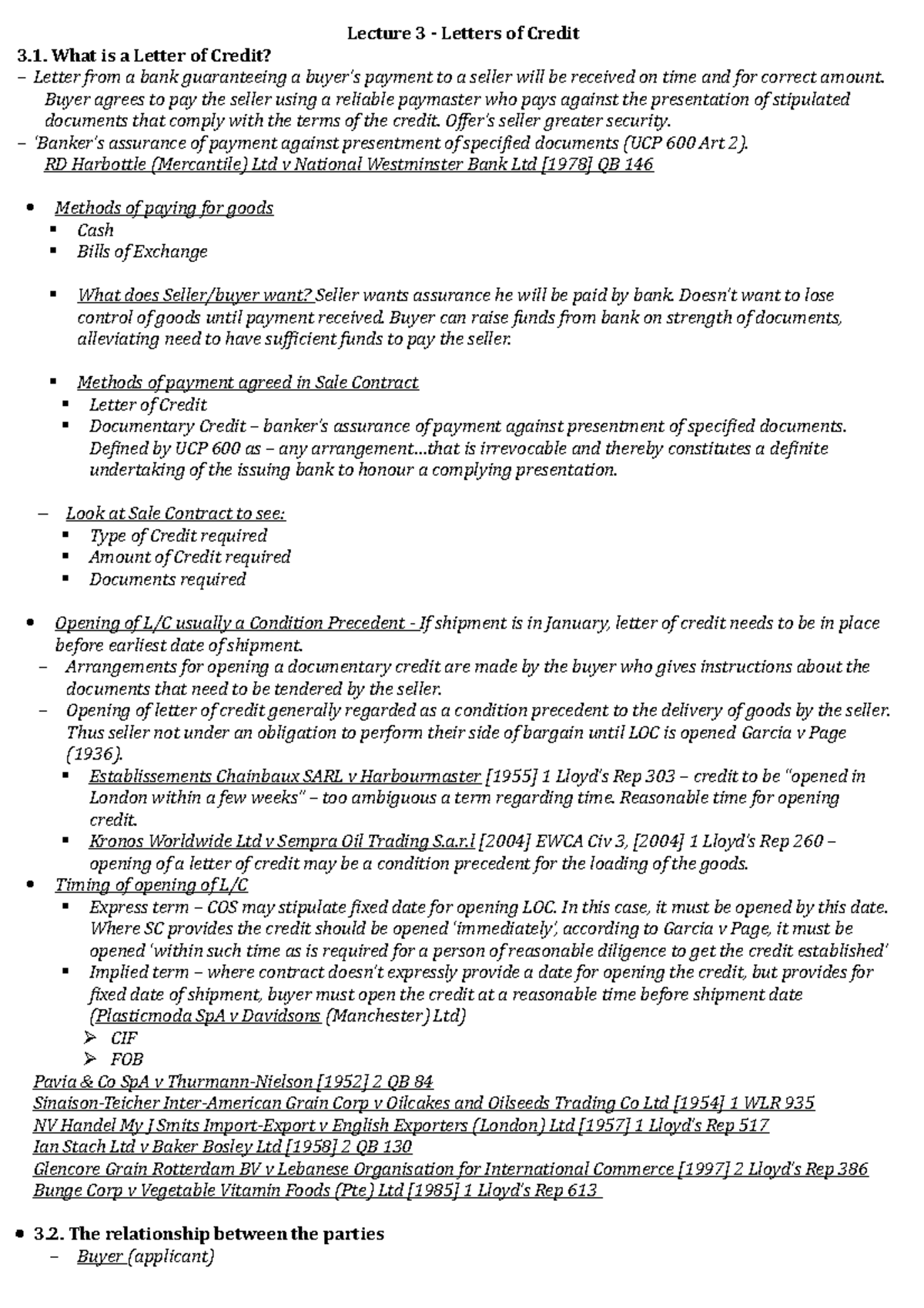 Letters of Credit - What is a Letter of Credit? Letter from a bank ...