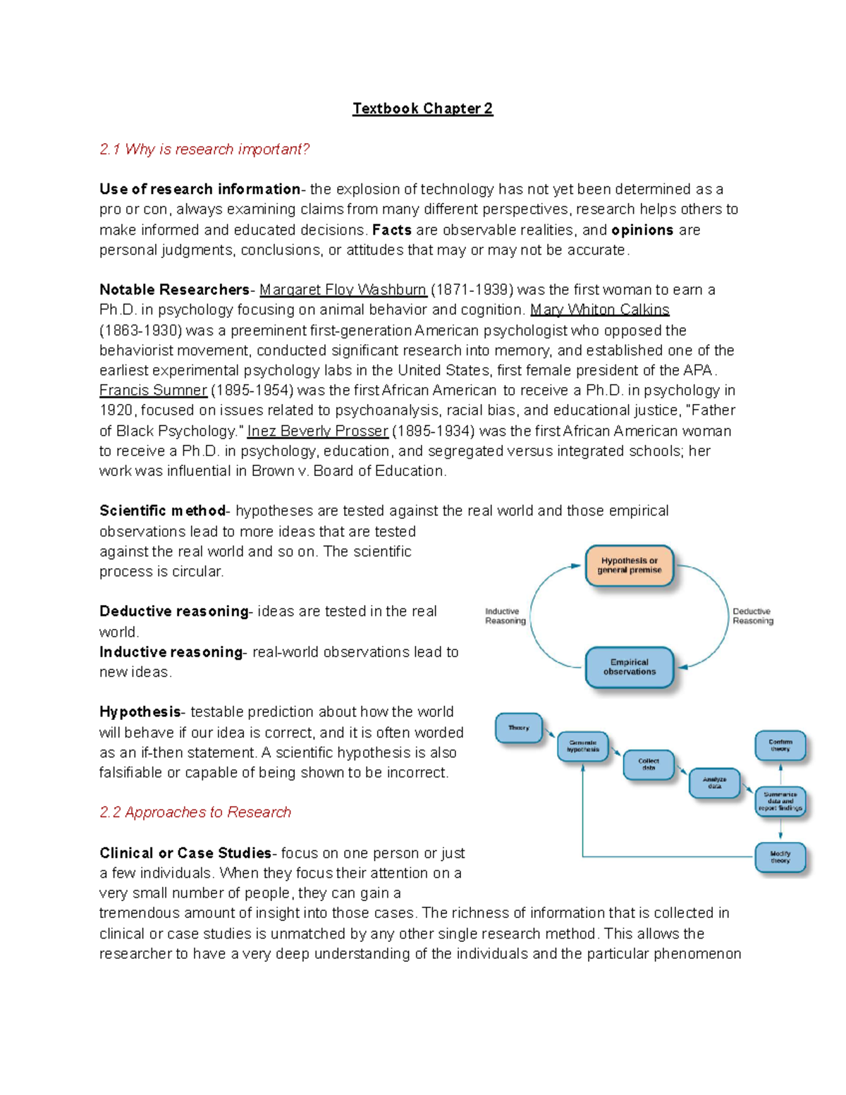 Psyc 107 Textbook Chapter 2 - Textbook Chapter 2 2 Why is research ...