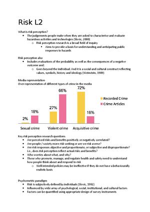 Example risk assessment essay - A report from the Ministry of Justice ...
