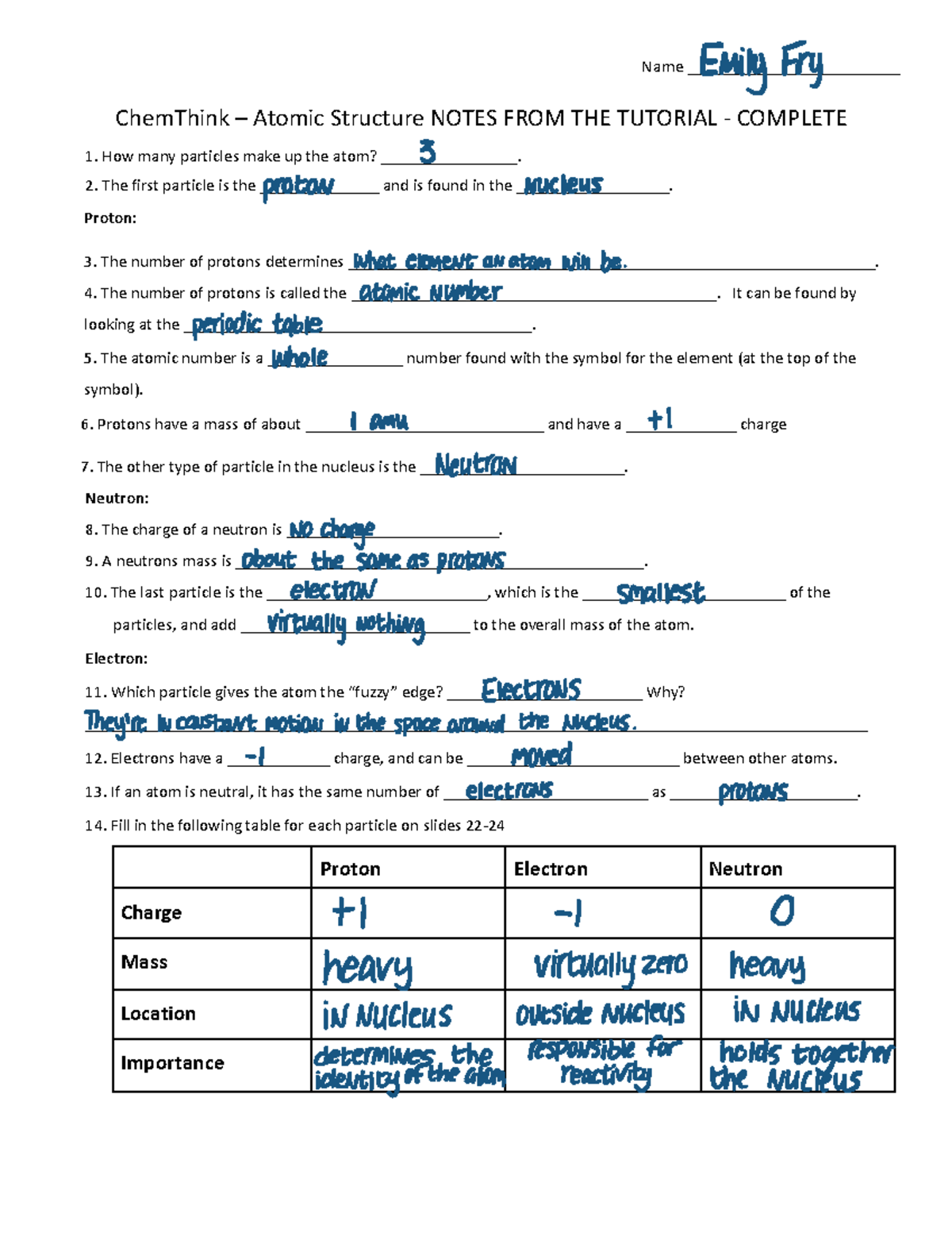 Chem Think+Atomic+Structure+Updated - Name ...