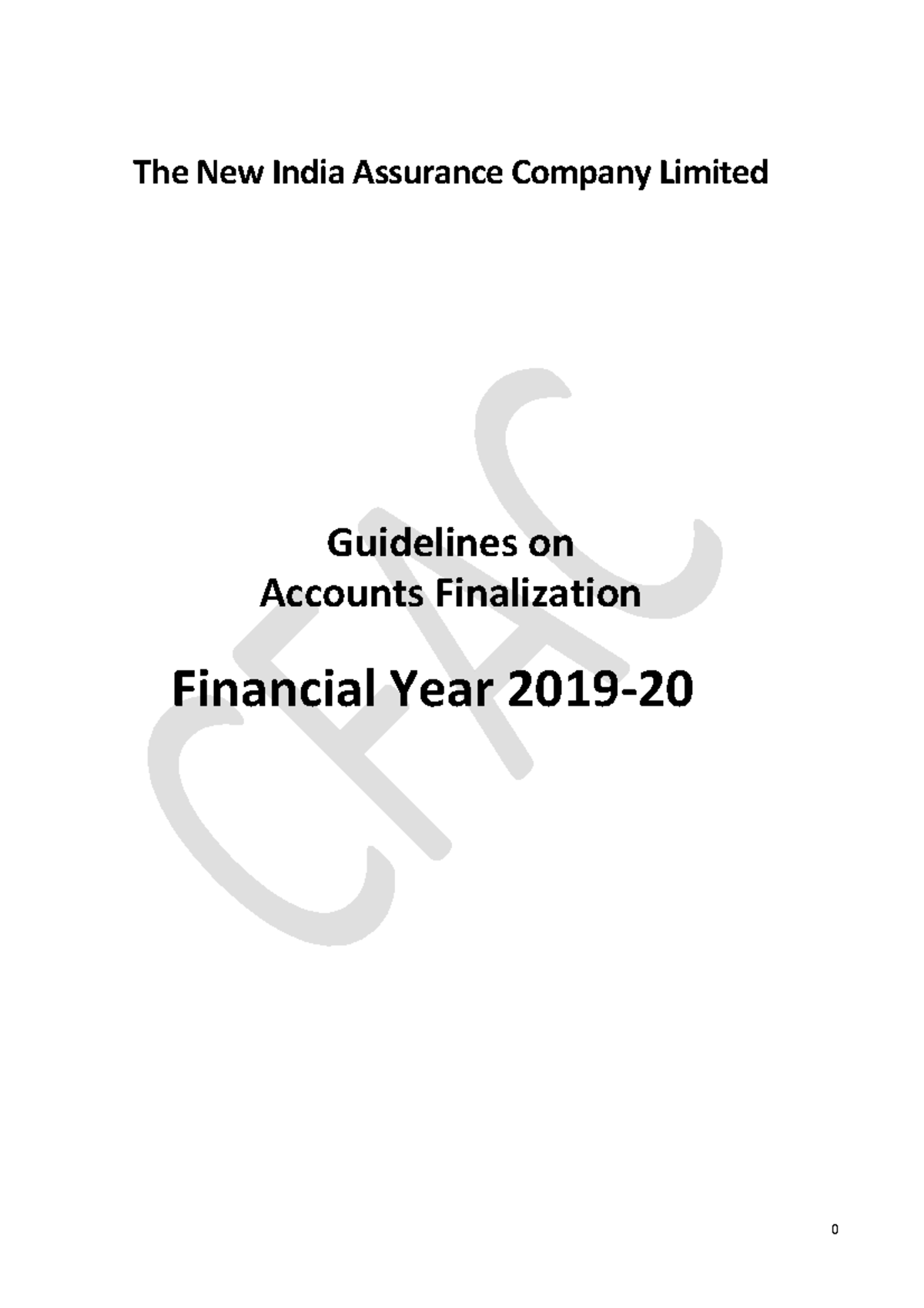 Accounts Closing Guidelines 2019-20 - The New India Assurance Company ...