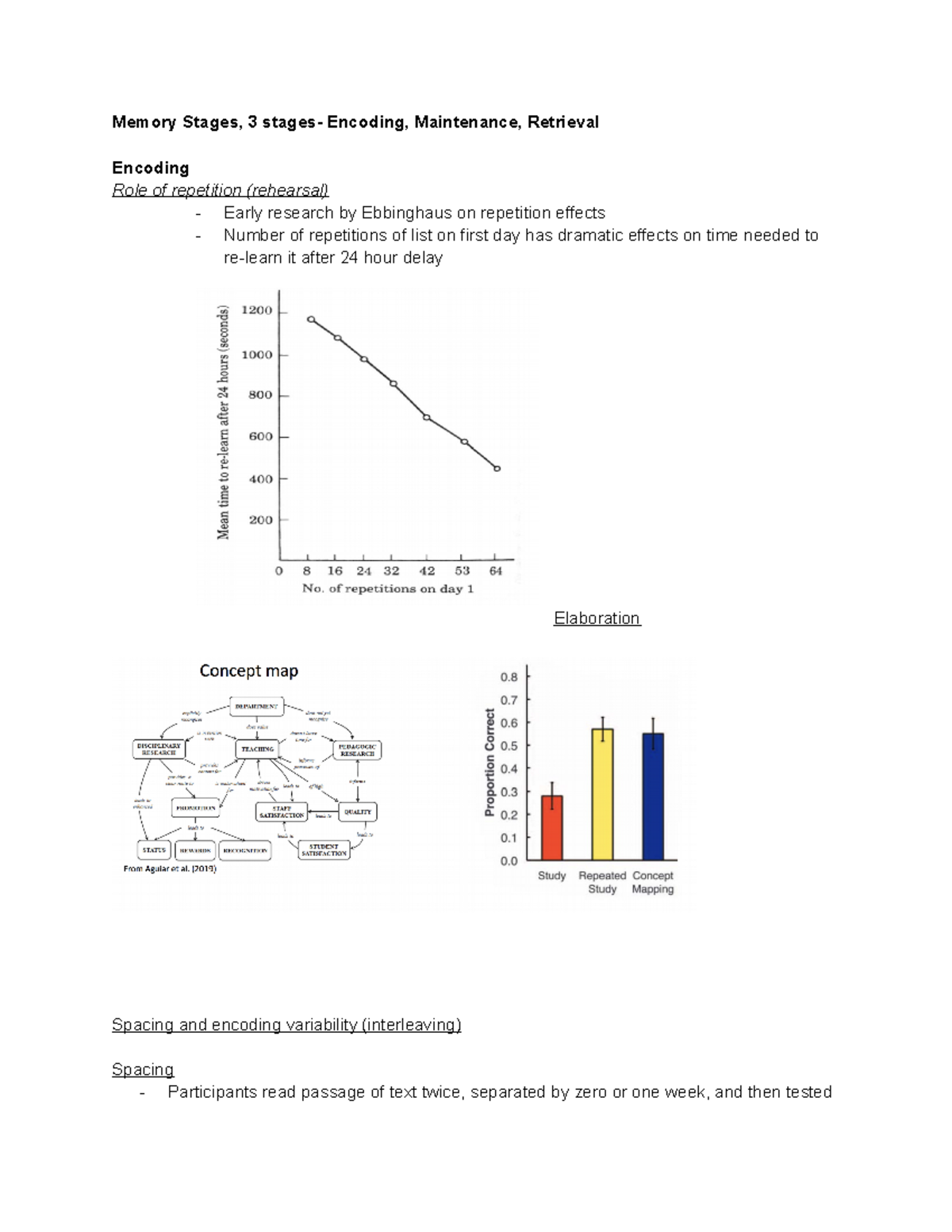 Thinking About Thinking - Memory Stages, 3 stages- Encoding ...