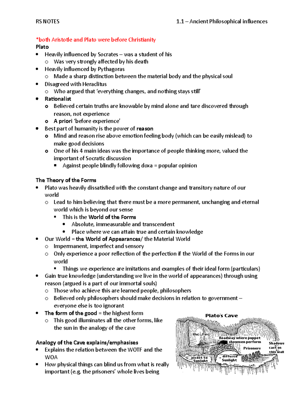 Ancient Philosophers Notes A Level OCR both Aristotle And Plato ancient-philosophers-notes-a-level-ocr-both-aristotle-and-plato