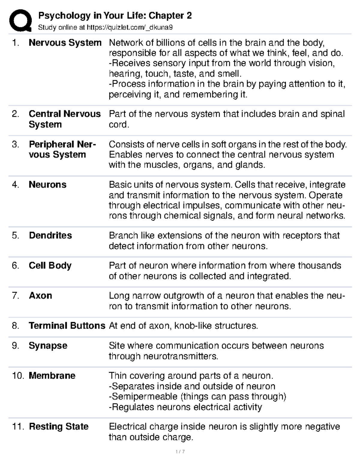 Psychology in Your Life Chapter 2 flashcards - Psych 101 - PennWest ...