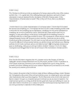 [Solved] What is revealed about human purpose What does it mean for ...