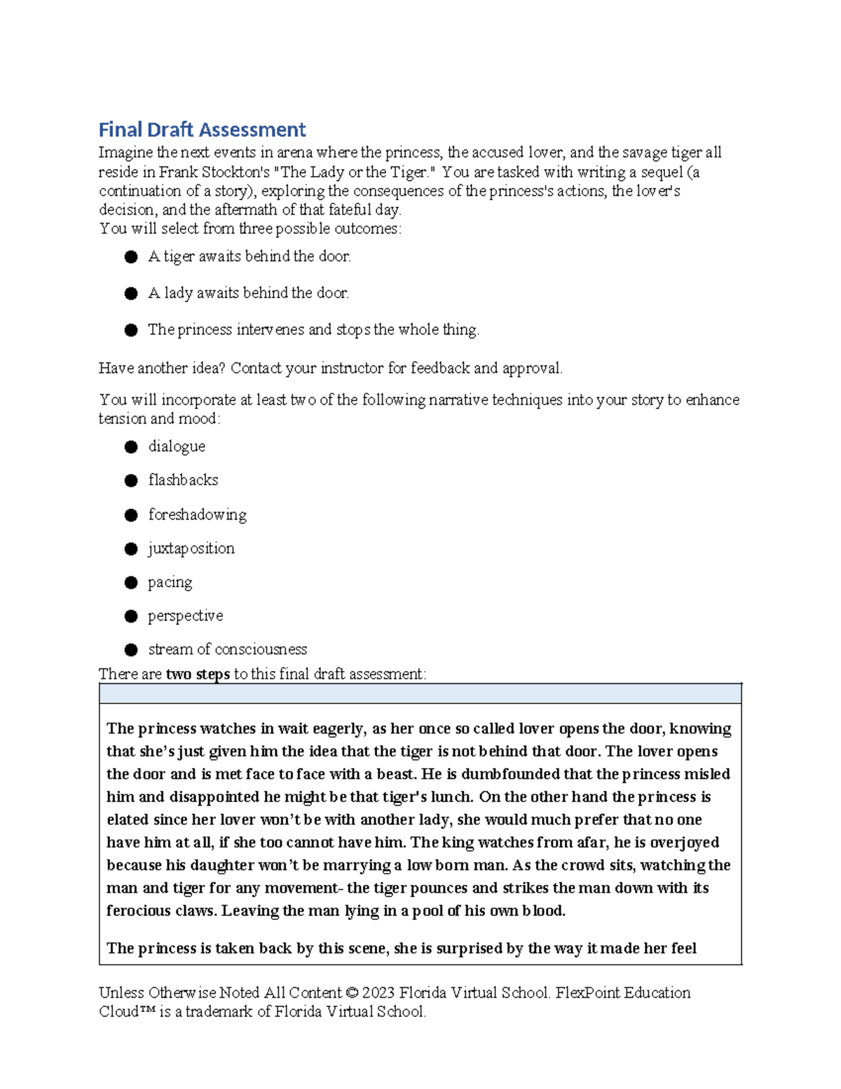 Copy of 06 05 final draft - Final Draft Assessment Imagine the next ...